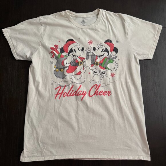Disney | Shirts | Disney Mickey Minnie Mouse Christmas Tshirt Xl Like ...